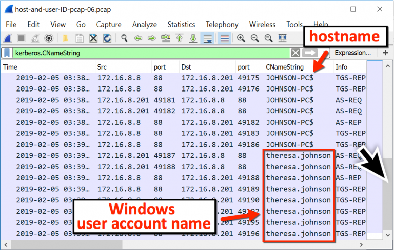 Wireshark Tutorial: Identifying Hosts and Users