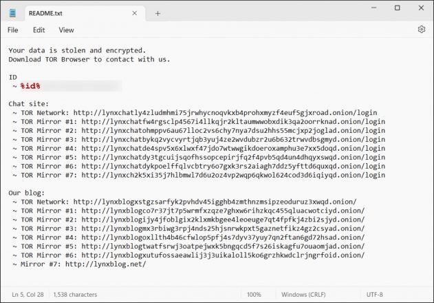 Lynx Ransomware: A Rebranding of INC Ransomware