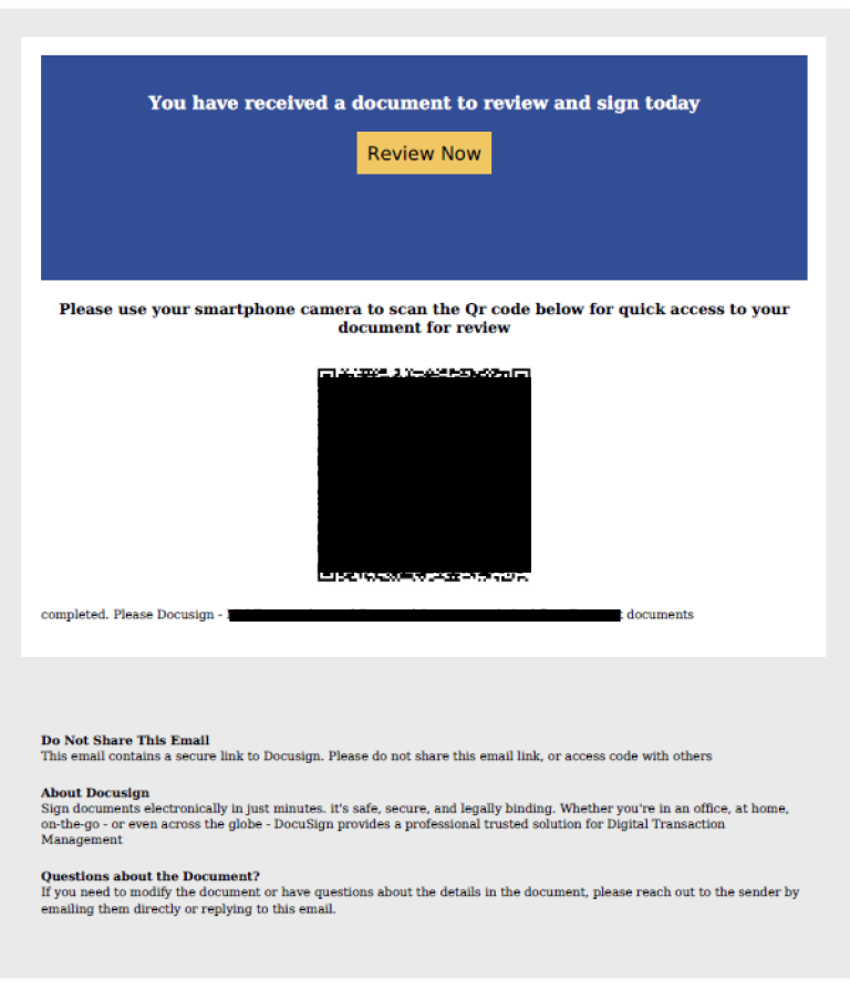 Evolution of Sophisticated Phishing Tactics: The QR Code Phenomenon