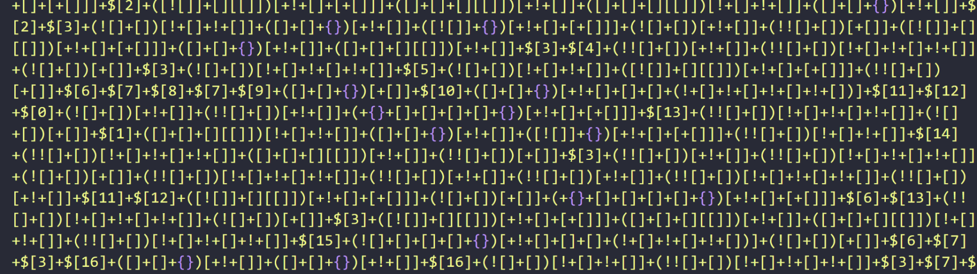 JSFireTruck: Exploring Malicious JavaScript Using JSF*ck as an Obfuscation Technique