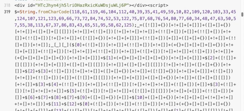JSFireTruck: Exploring Malicious JavaScript Using JSF*ck as an Obfuscation Technique